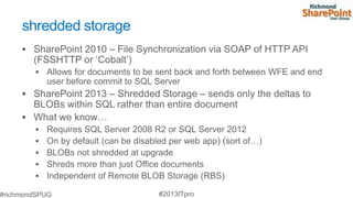 Richmond SharePoint User Group - SharePoint 2013 a Brief Capability Overview | PPT