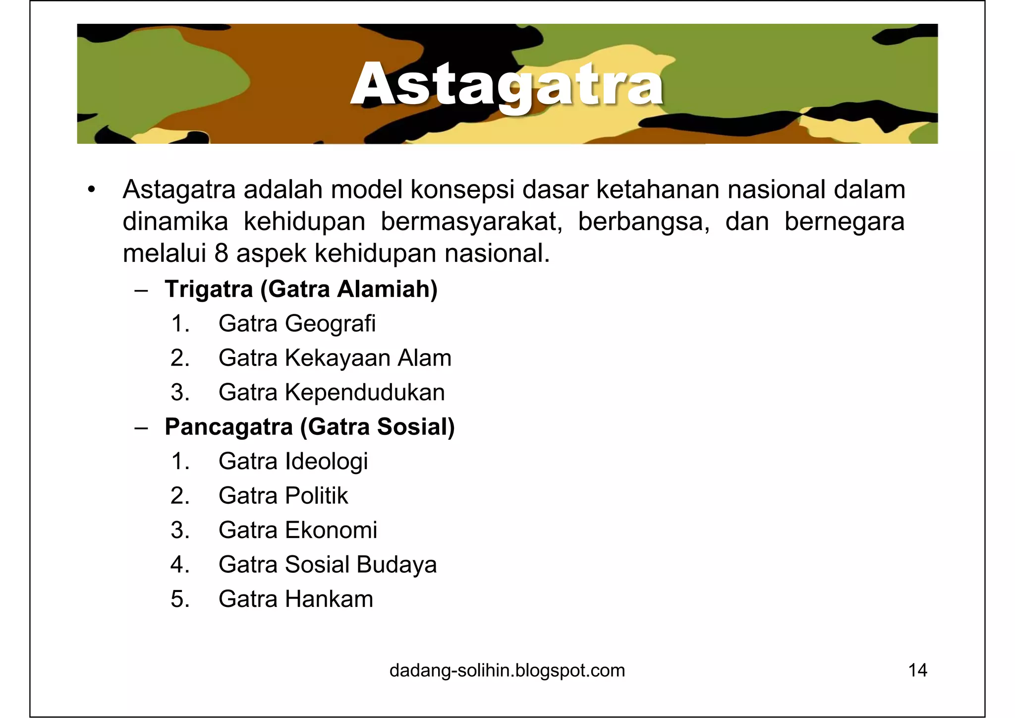 KONSEP DASAR KETAHANAN NASIONAL | PDF