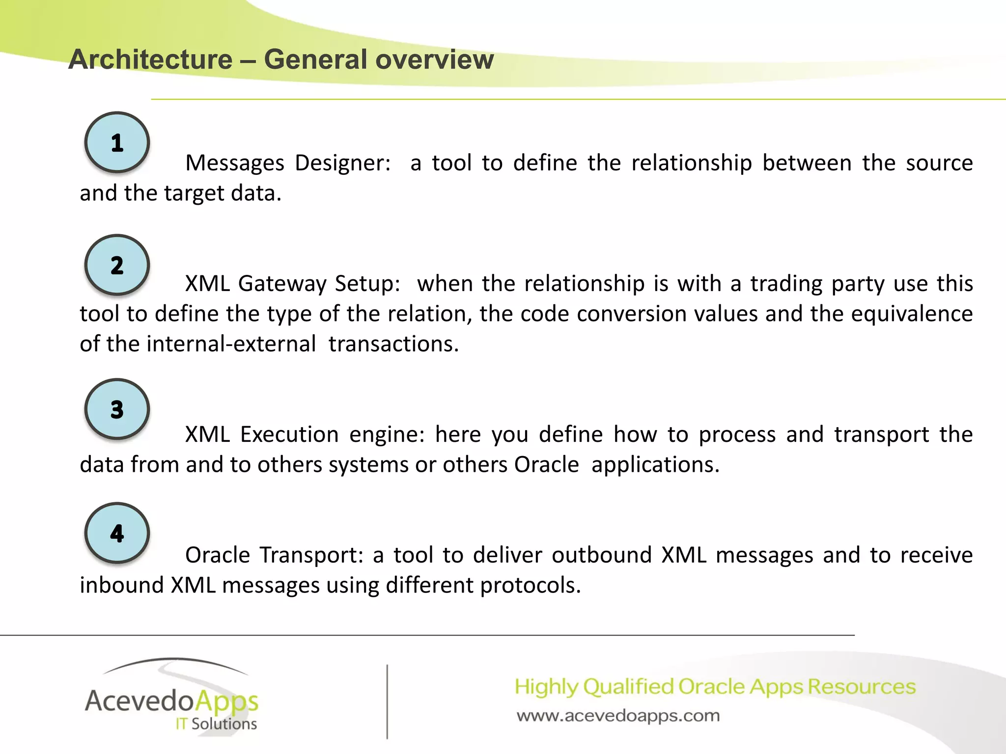 Product Analysis Oracle XML Gateway | PDF