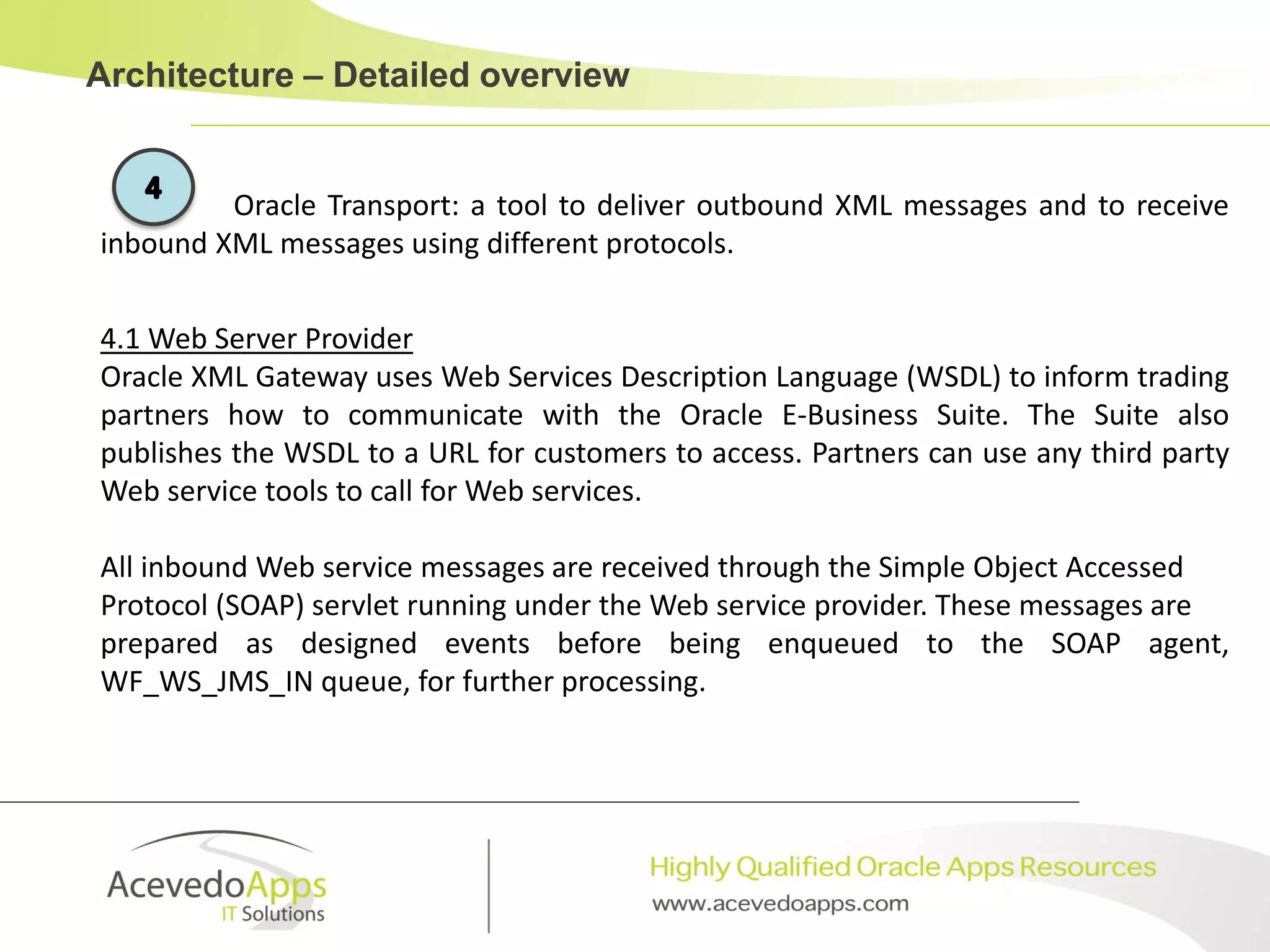 Product Analysis Oracle XML Gateway | PDF