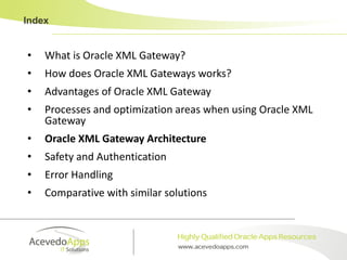 Product Analysis Oracle XML Gateway | PDF