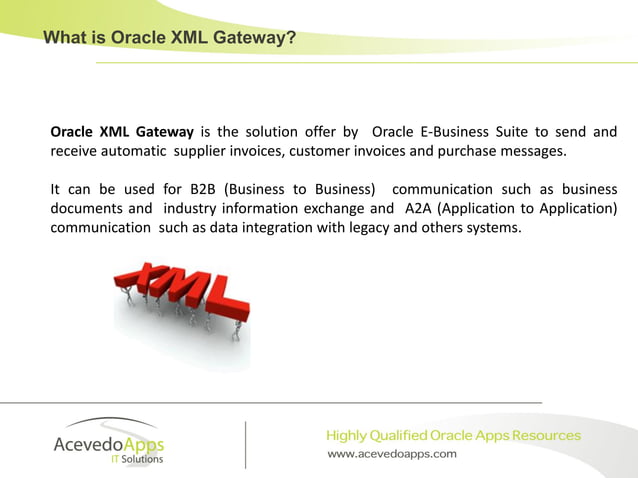 Product Analysis Oracle Xml Gateway Ppt
