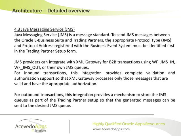 Product Analysis Oracle Xml Gateway