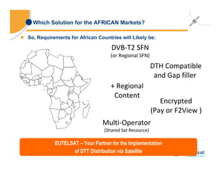 DTT via Satellite - Presentation @ DBSF Joburg | PPT