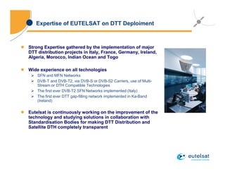 DTT via Satellite - Presentation @ DBSF Joburg | PPT