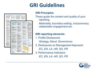 GRI Latest Sustainability Reporting Trends 2013 | PPT