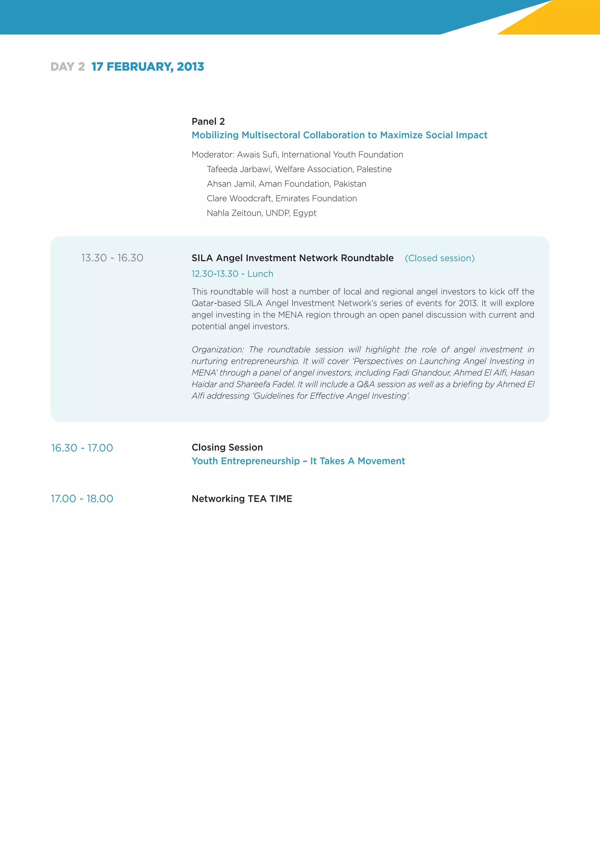 AYE 20123 - Agenda (English) | PDF