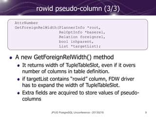Writable Foreign Data Wrapper (JPUG Unconference 16-Feb-2013) | PDF ...