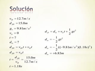 Repaso del movimiento de proyectiles | PPTX | Physics | Science