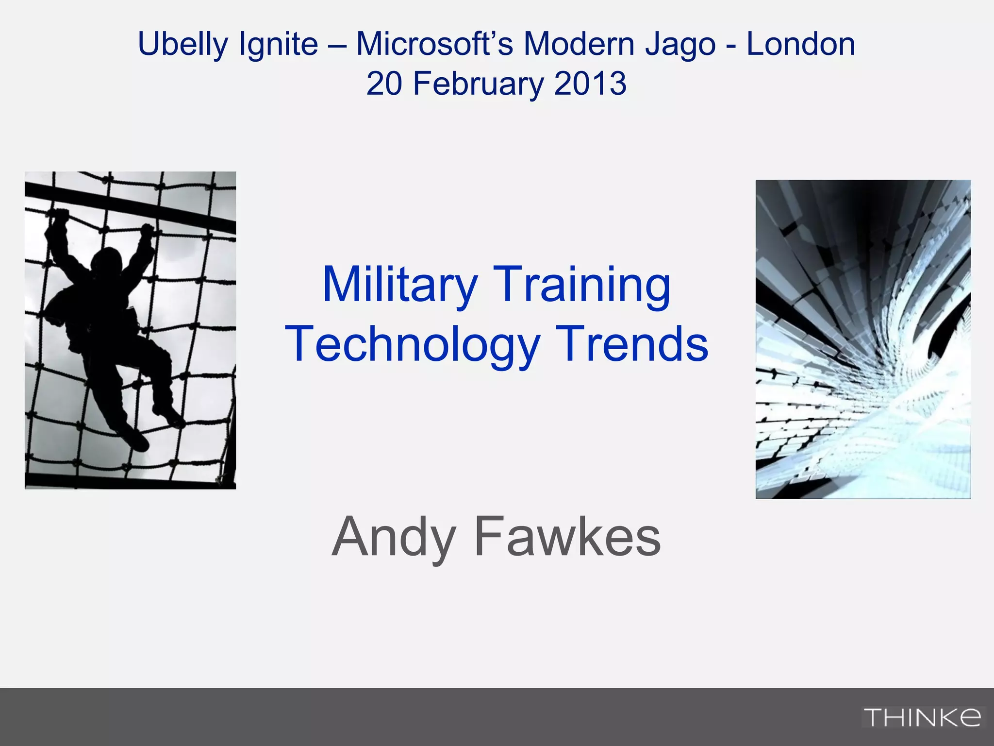 Military Training Technology Trends | PPT