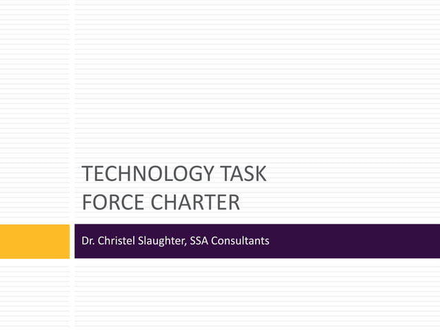 Technology Task Force Meeting | PPT