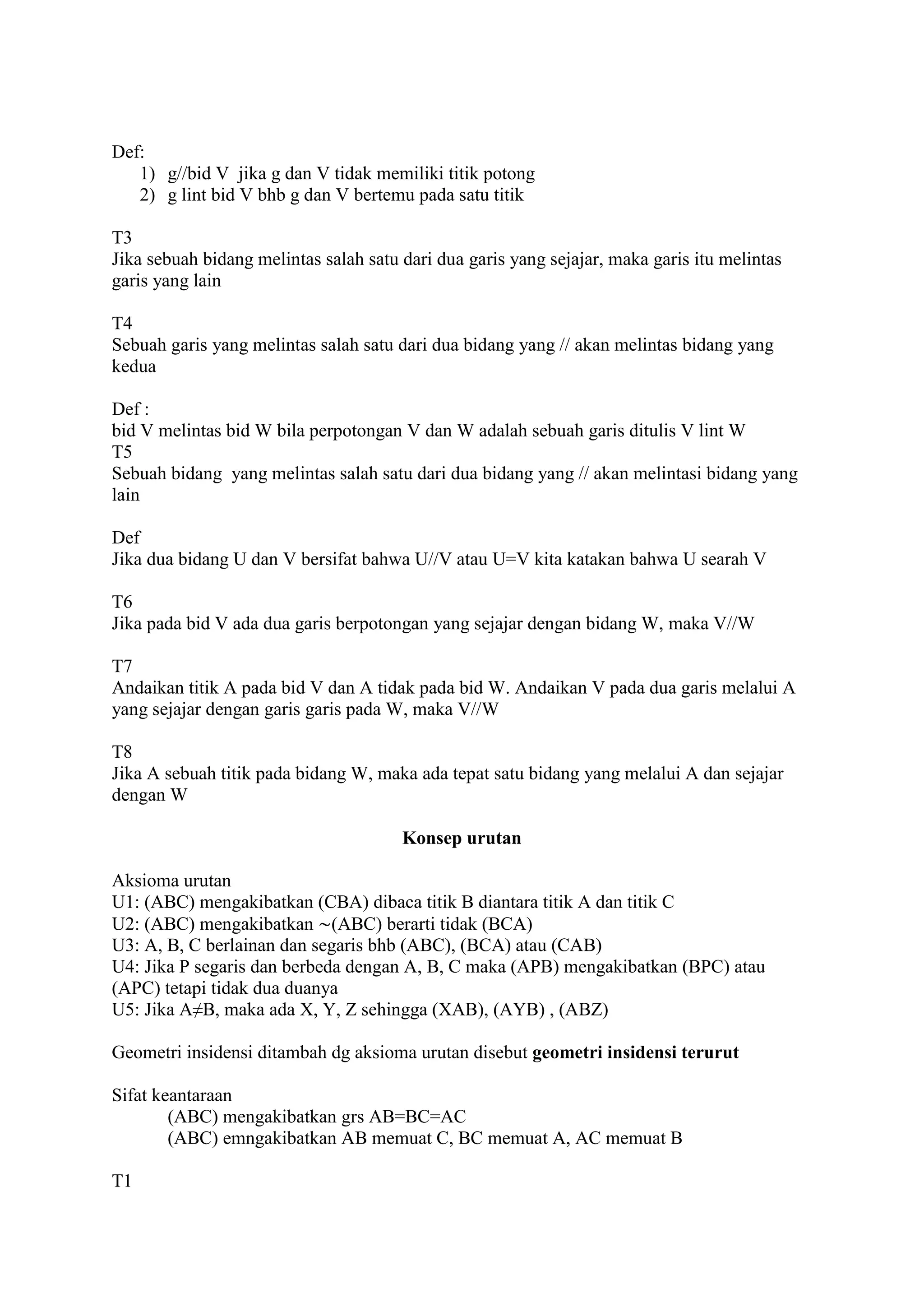 20130224 mata kuliah sistem geometri | DOCX