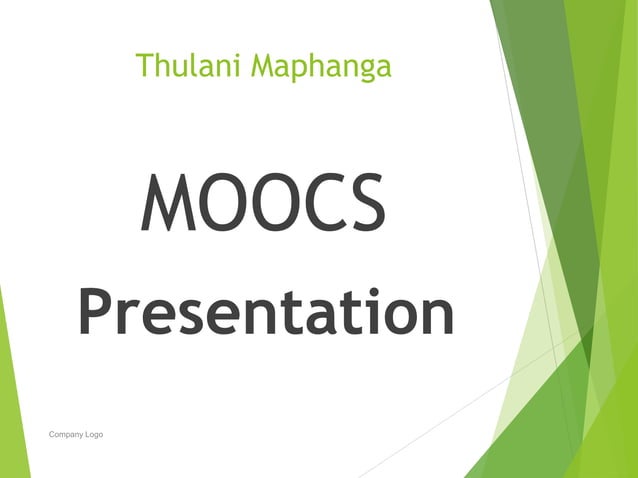 MOOC presentation | PPTX | Education industry | Industries