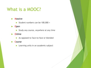 MOOC presentation | PPTX