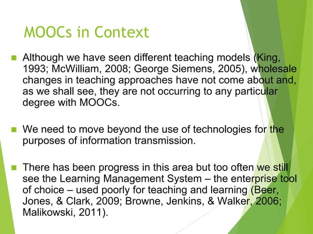 MOOC presentation | PPTX | Education industry | Industries