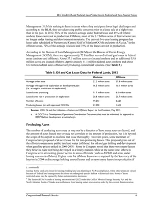 CRS: U.S. Crude Oil and Natural Gas Production in Federal and Non-Federal Areas | PDF