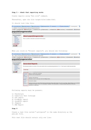 How to create a skeleton of a Java console application | PDF ...