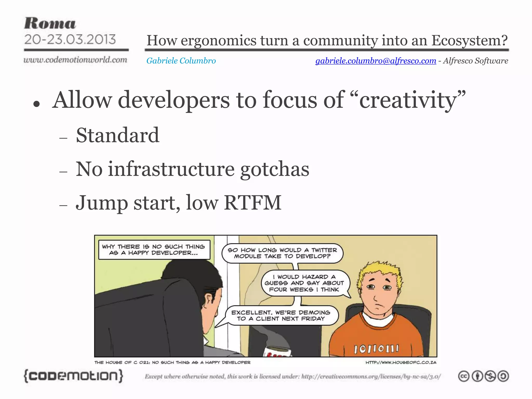Standard Application Lifecycle Management as Community (and Enterprise ...