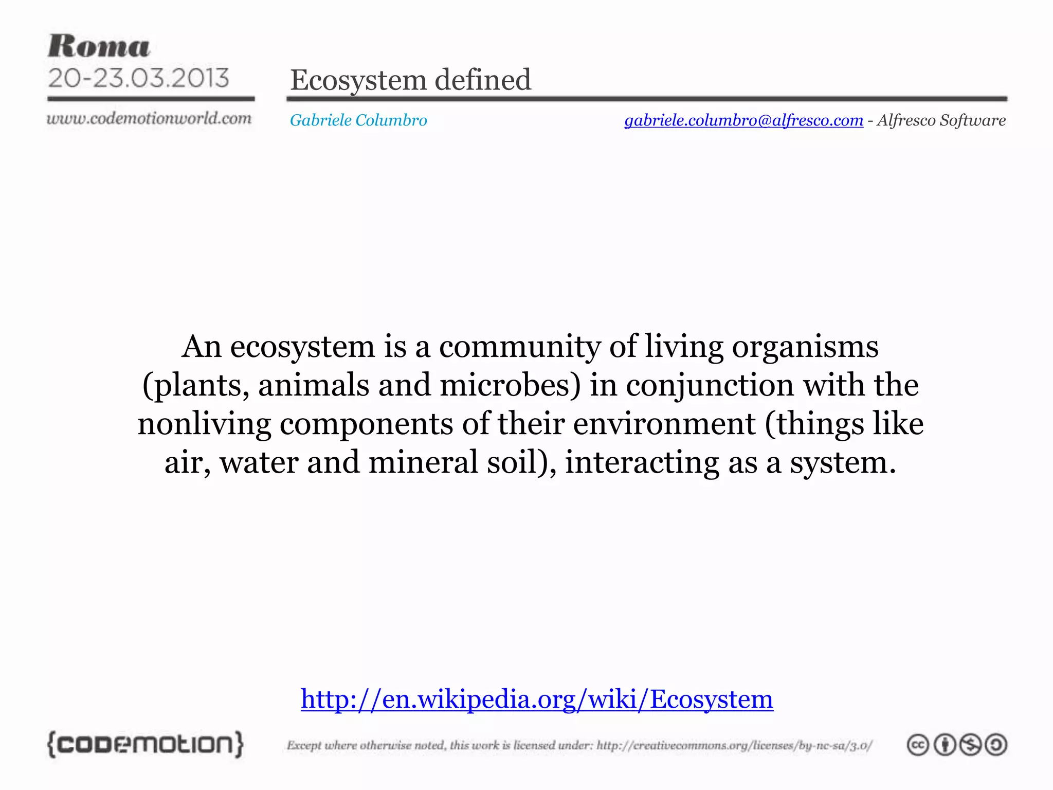 Standard Application Lifecycle Management as Community (and Enterprise ...