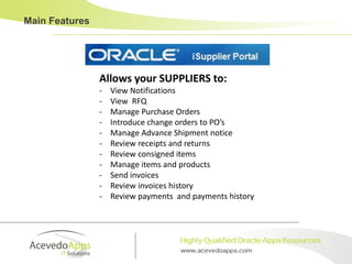 Product Analysis Oracle iSupplier Portal - Oracle e-Business Suite | PDF