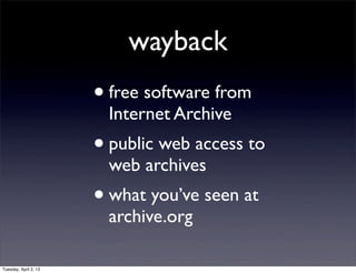 web archiving tools and technologies | PDF