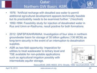 R. Klingbeil, 2013: Managed Aquifer Recharge - MAR and Aquifer Storage ...
