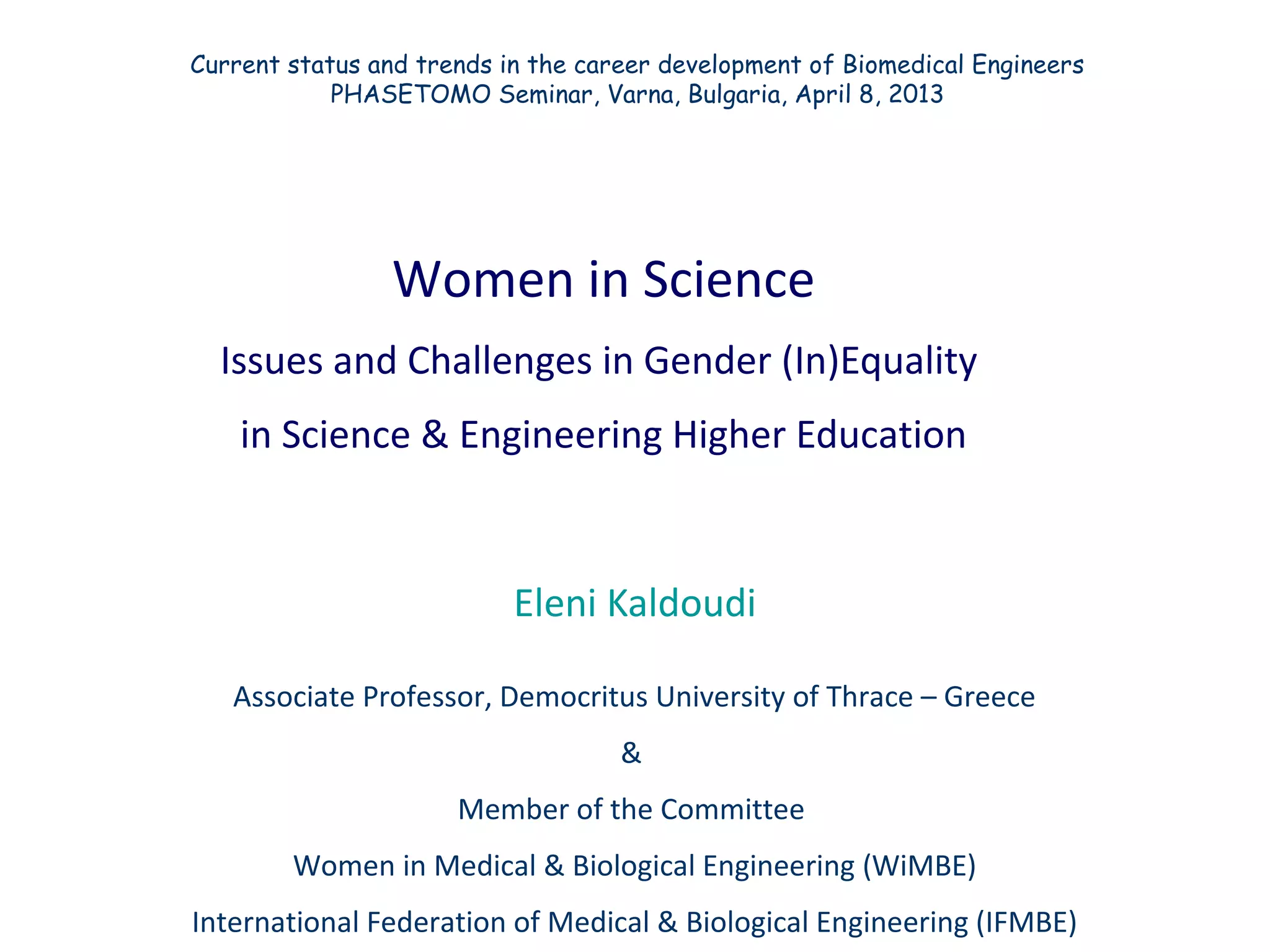 Women in Science | PPT
