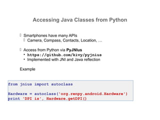 Developing apps with Kivy | ODP