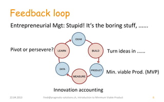 Lean Startup Zurich- MVPS | PPT | Startups | Business