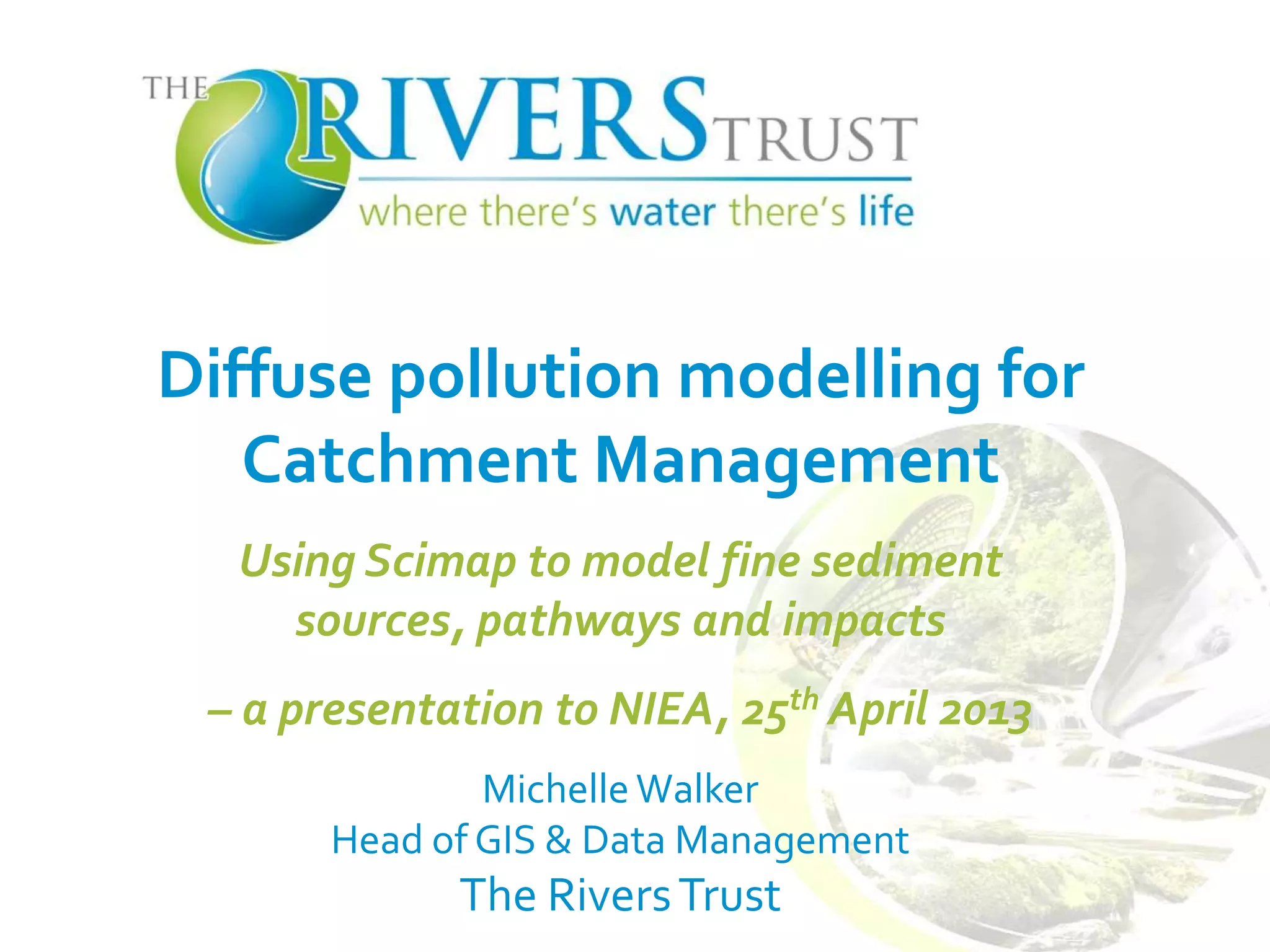 Using Scimap To Target Diffuse Pollution Control Ppt