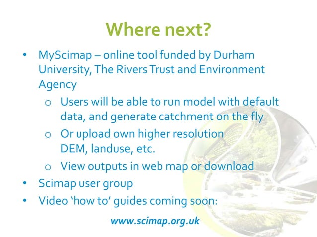 Using Scimap To Target Diffuse Pollution Control Ppt