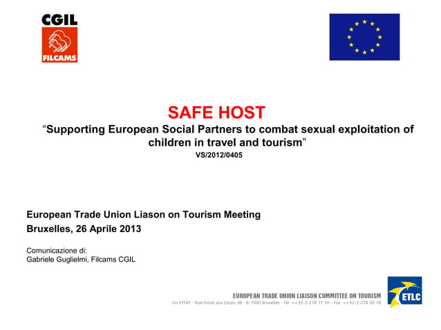 SAFE HOST Project and ETLC | PPT