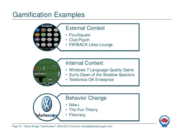 Gamification - Basic principles in theory with practical examples