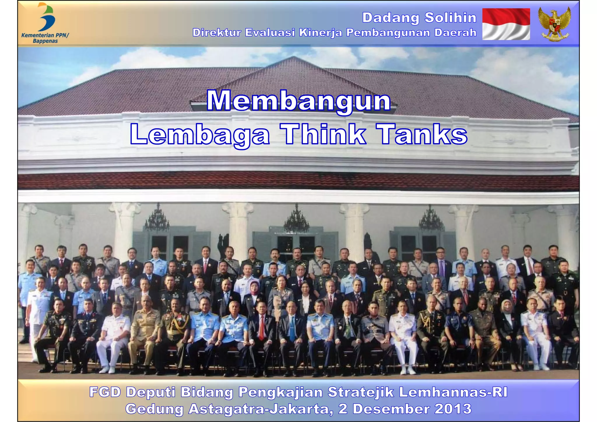 Membangun Lembaga Think Tanks | PDF