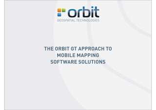 Orbit GT Mobile Mapping Solutions | PDF