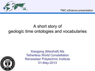 A short story of geologic time ontologies and vocabularies | PPT