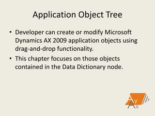 Dynamics AX 2009 Data Dictionary - Güven Şahin - 04.05.2013