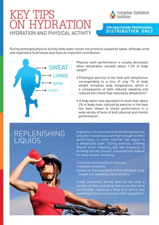 EHI Key Tips on Hydration Volume 2 | PDF