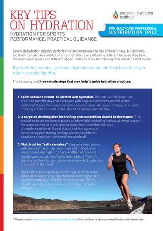 EHI Key Tips on Hydration Volume 2 | PDF