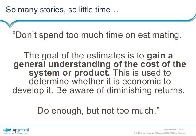 Agile Estimation