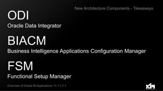 Overview of Oracle Business Intelligence Applications 11.1.1.7.1 | PPT | Free Download