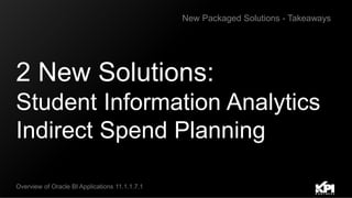 Overview of Oracle Business Intelligence Applications 11.1.1.7.1 | PPT