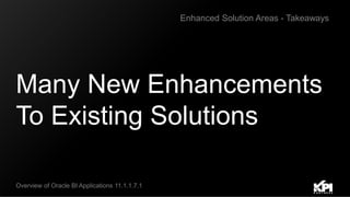 Overview of Oracle Business Intelligence Applications 11.1.1.7.1 | PPT ...