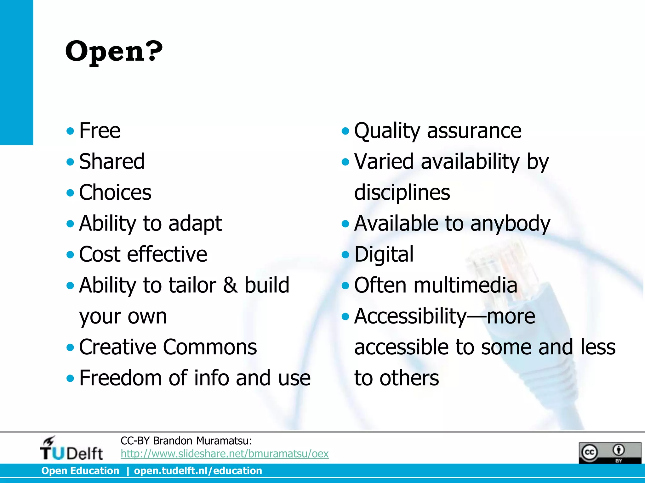 TU Delft Open Education for NTNU | PPT