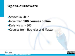 TU Delft Open Education for NTNU | PPT