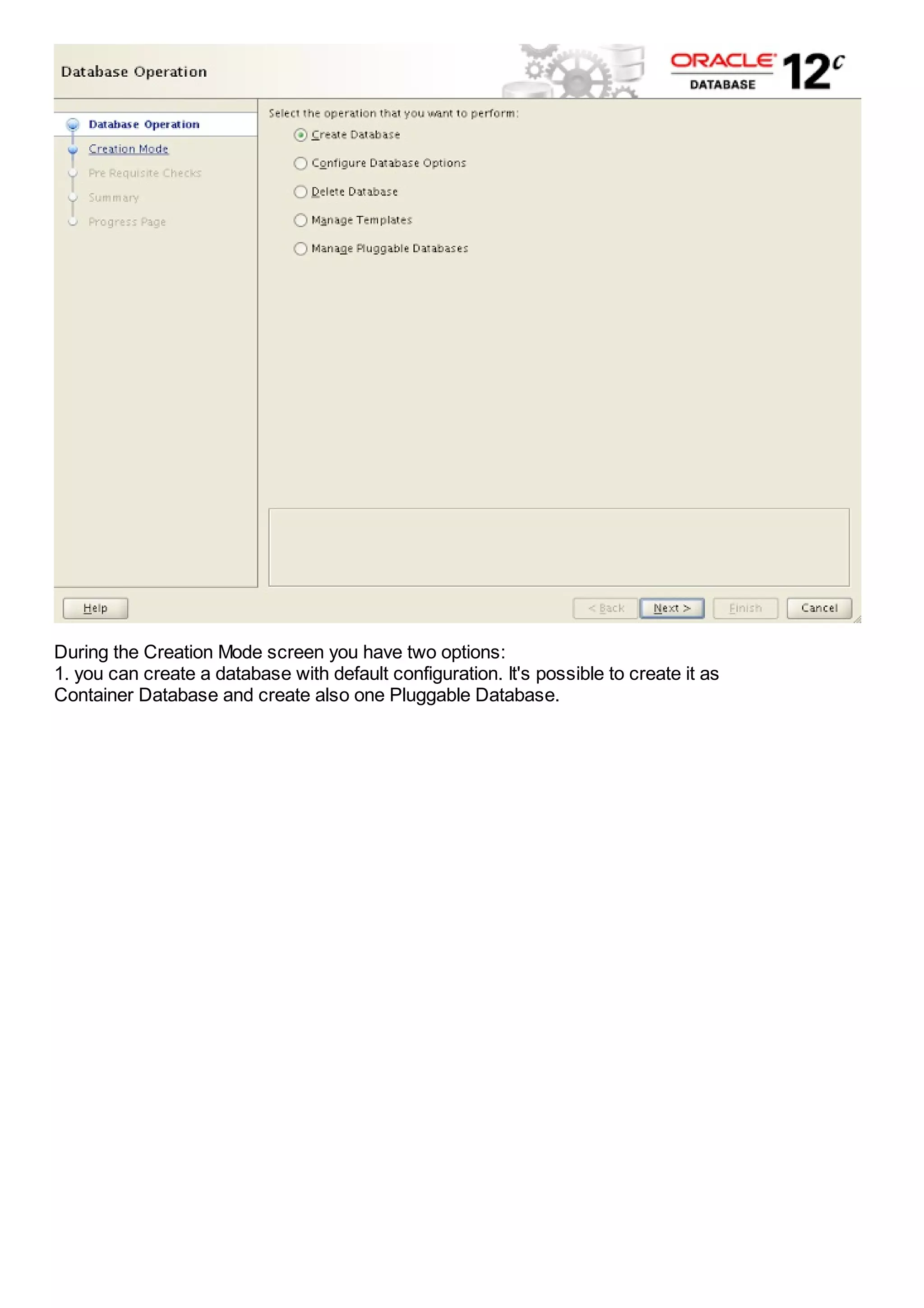 Installing Oracle Database 12c As Container Database With Three Pluggable Databases Ppt