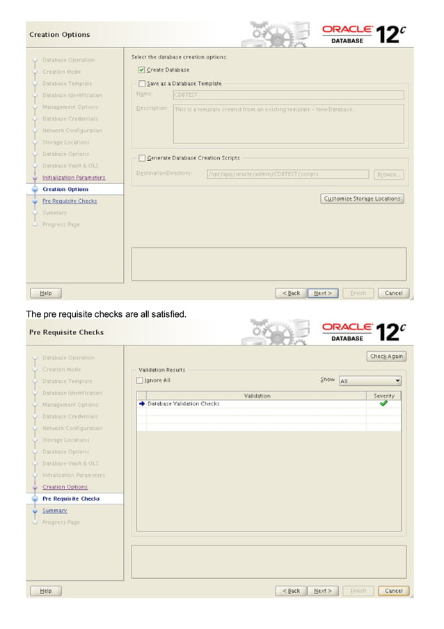 Installing Oracle Database 12c As Container Database With Three 9948