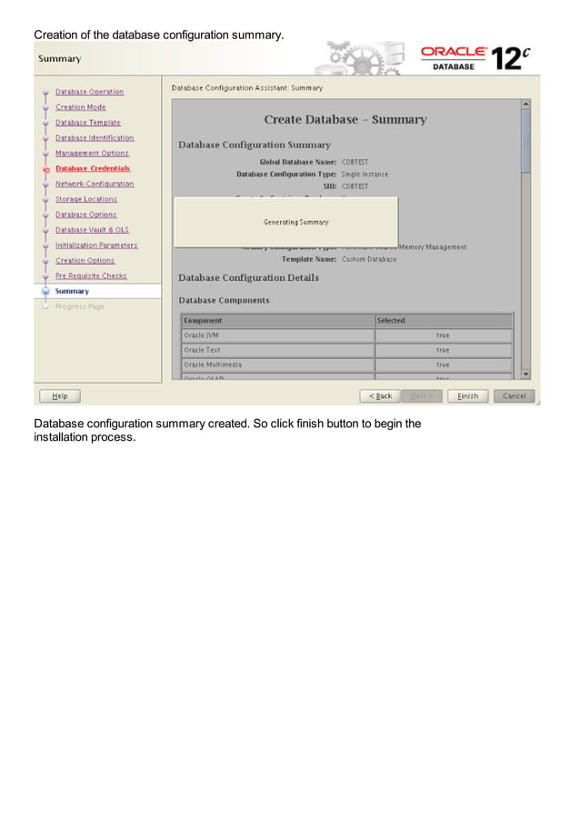 Installing Oracle Database 12c As Container Database With Three Pluggable Databases Ppt