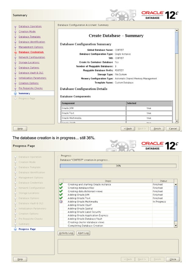 Installing oracle database 12c as container database with three pluggable databases | PPT