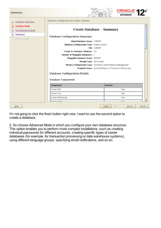 Installing oracle database 12c as container database with three ...